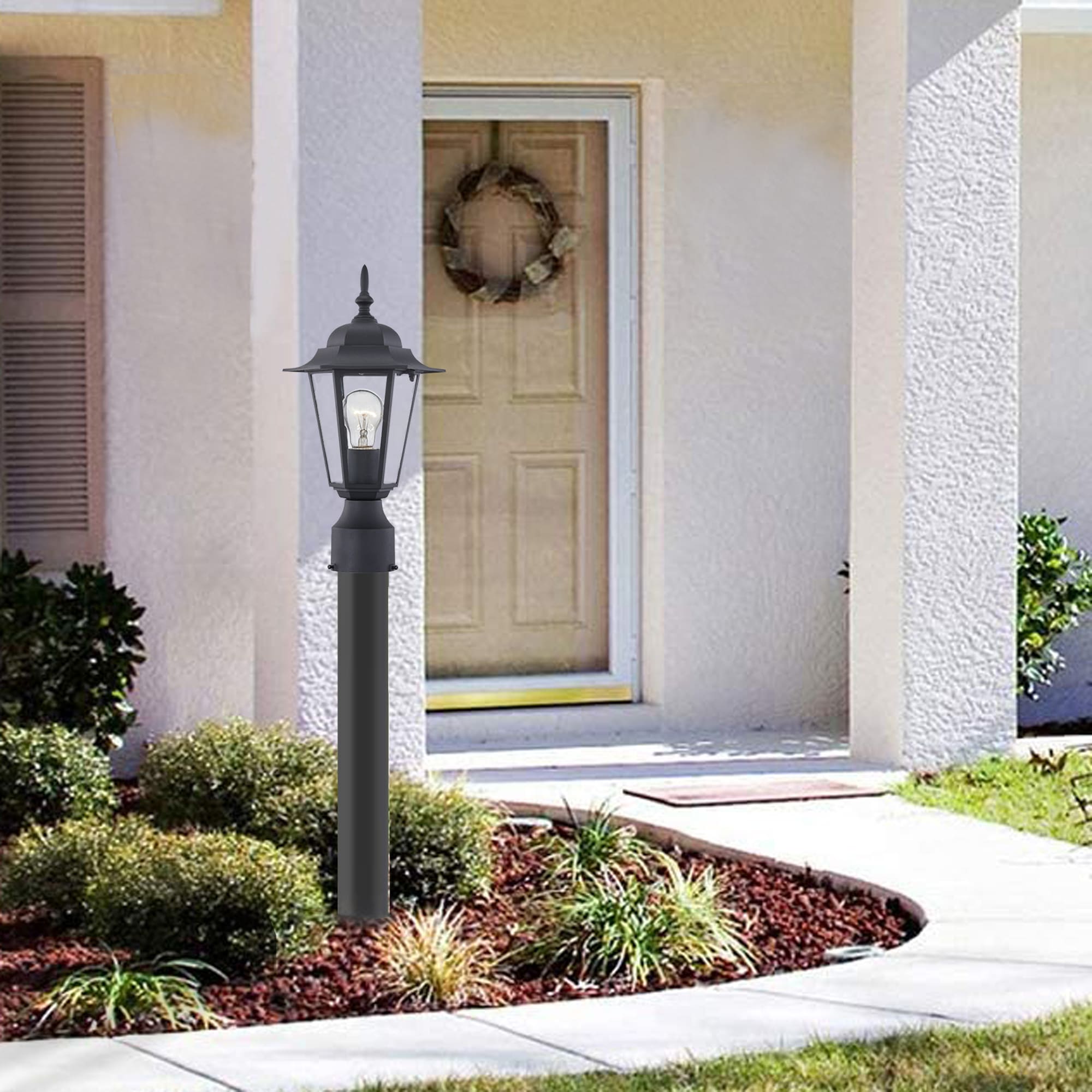 Matte Black Post Light Kits for Hallway – Hukoro